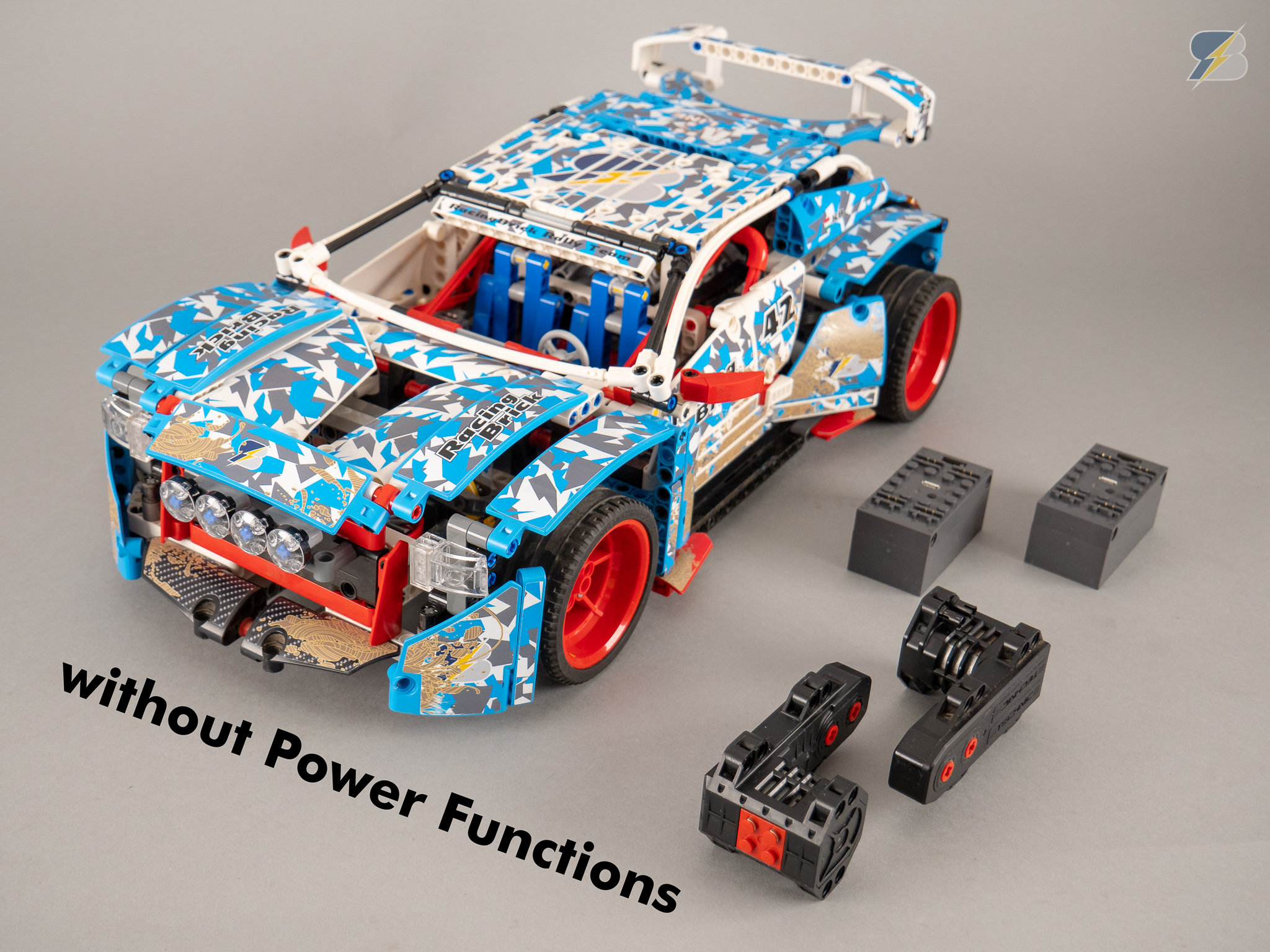 Super fast LEGO Technic 42077 Rally Car RC mod with Buggy motors ...